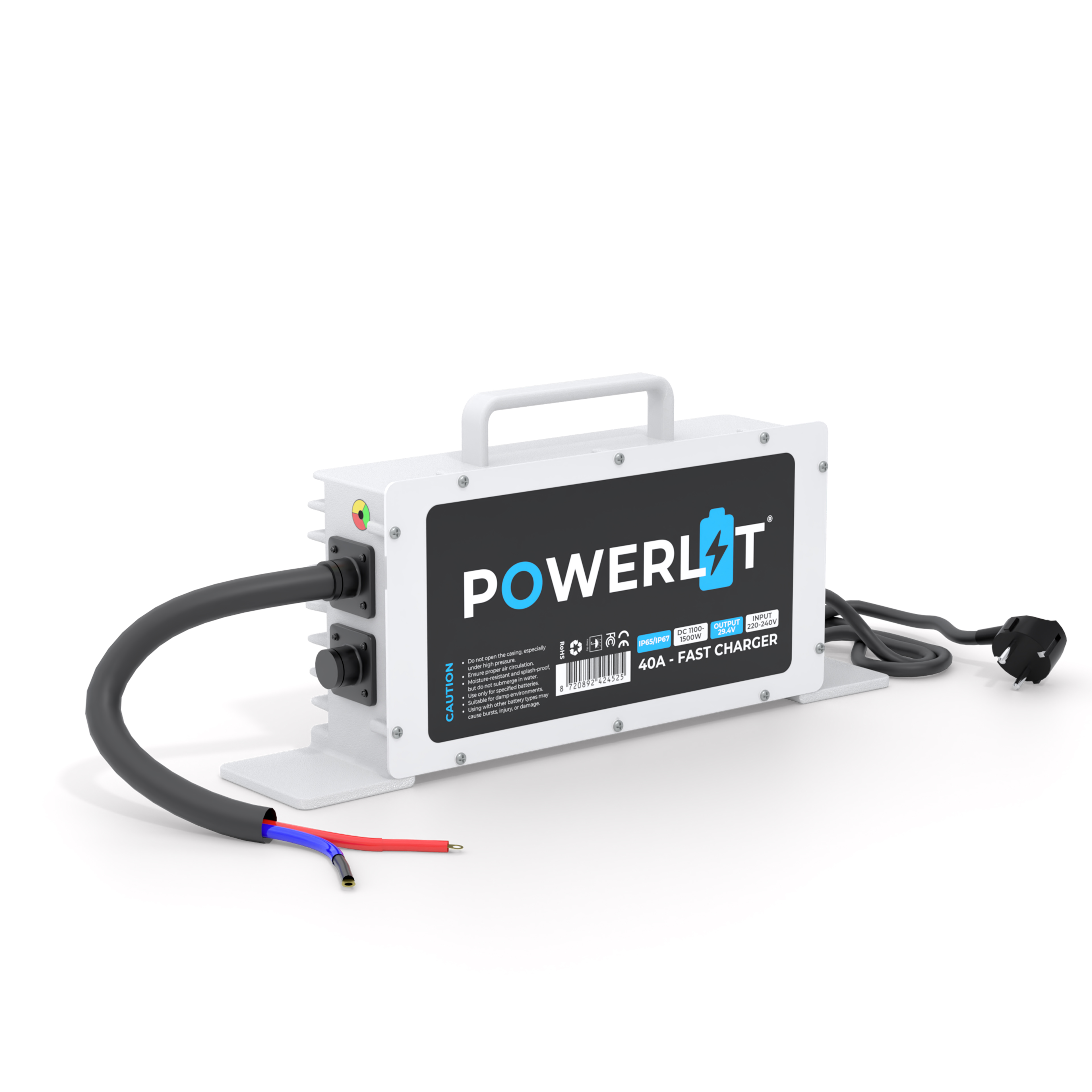 Powerlit® 24V Waterdichte Lithium LiFePO4 Acculaders | IP67